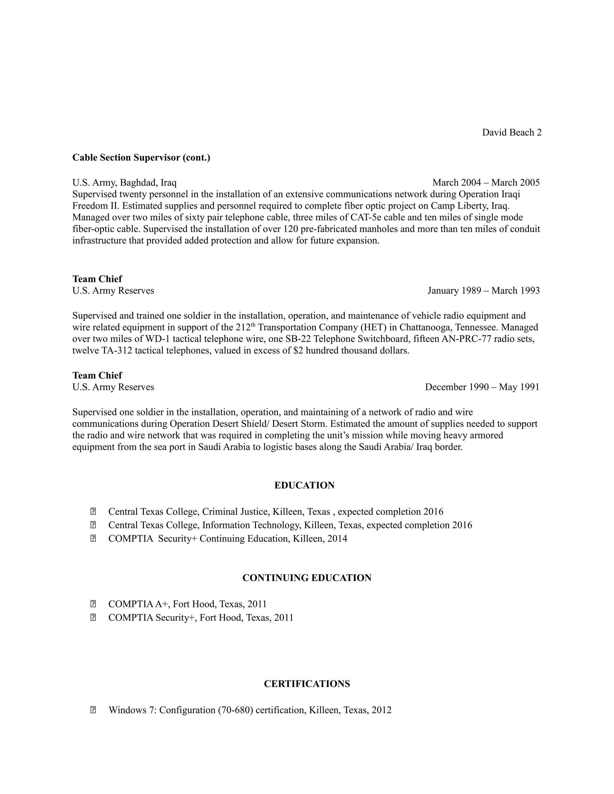 David's CV | PDF