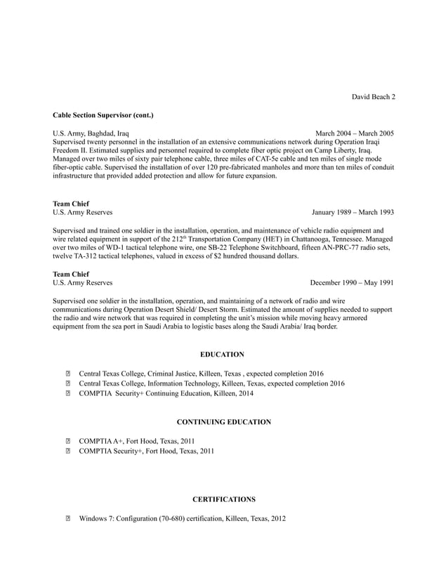 David's CV | PDF