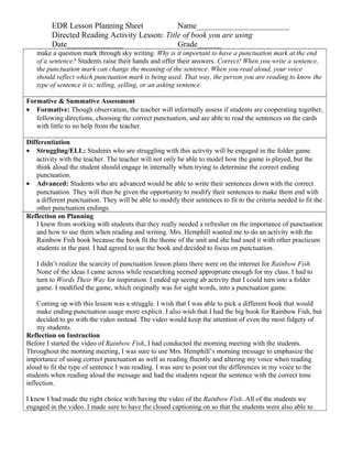 Rainbow Fish Punctuation | DOC