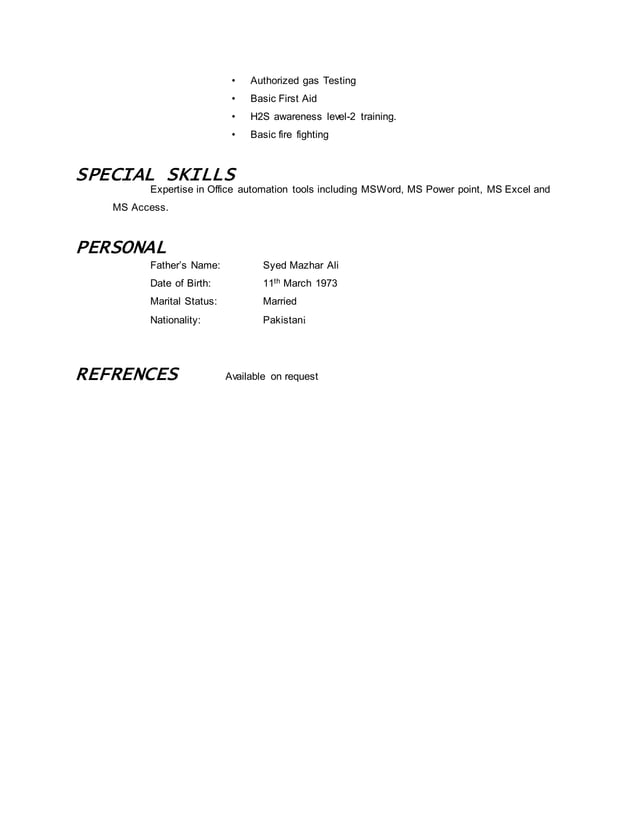 Jawed Ali CV 1.doc April 2016 | PDF