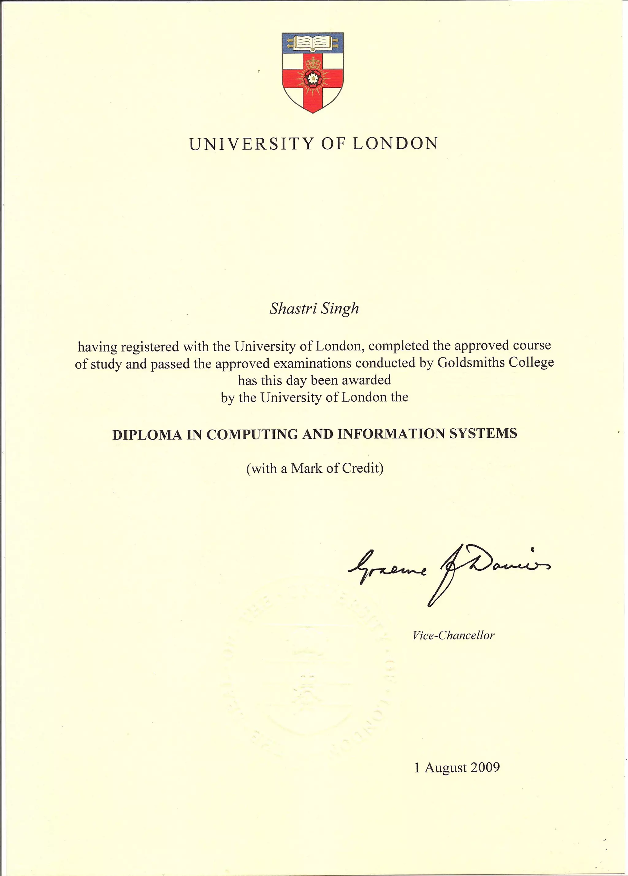 CIS Diploma certificate0001 | PDF