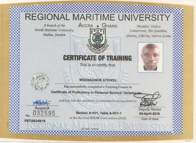 STCW PST Training Cert | PPT