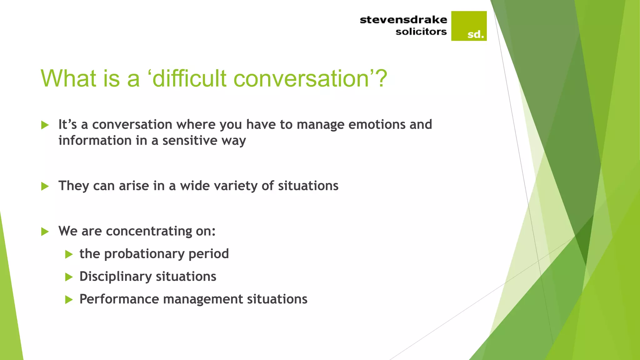 Difficult Conversations (New Slides) | PPTX