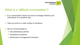 Difficult Conversations (New Slides) | PPTX