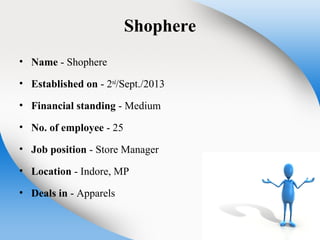 Compensation structure of a store manager | PPT
