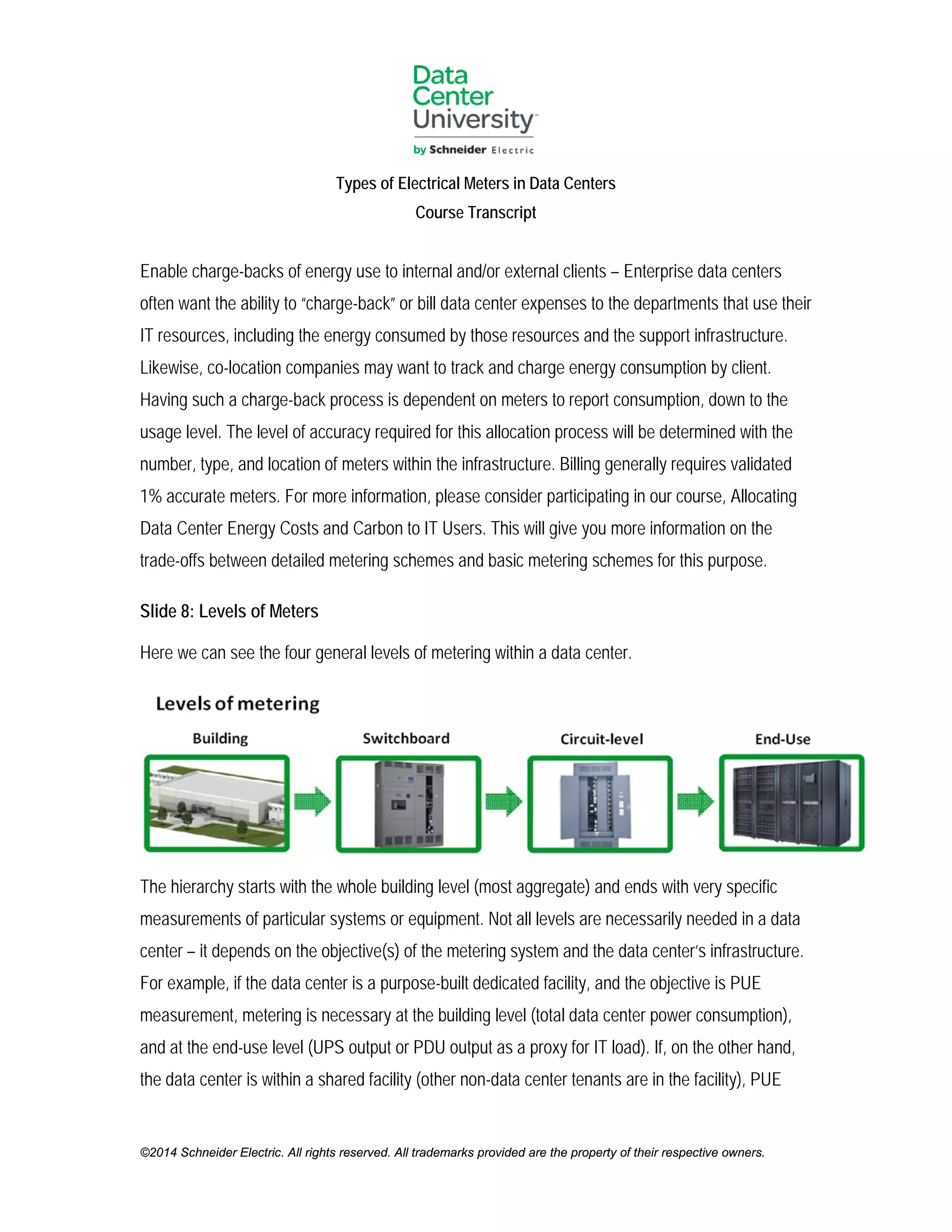 Types of Electrical Meters in Data Centers | PDF | Power and Energy ...