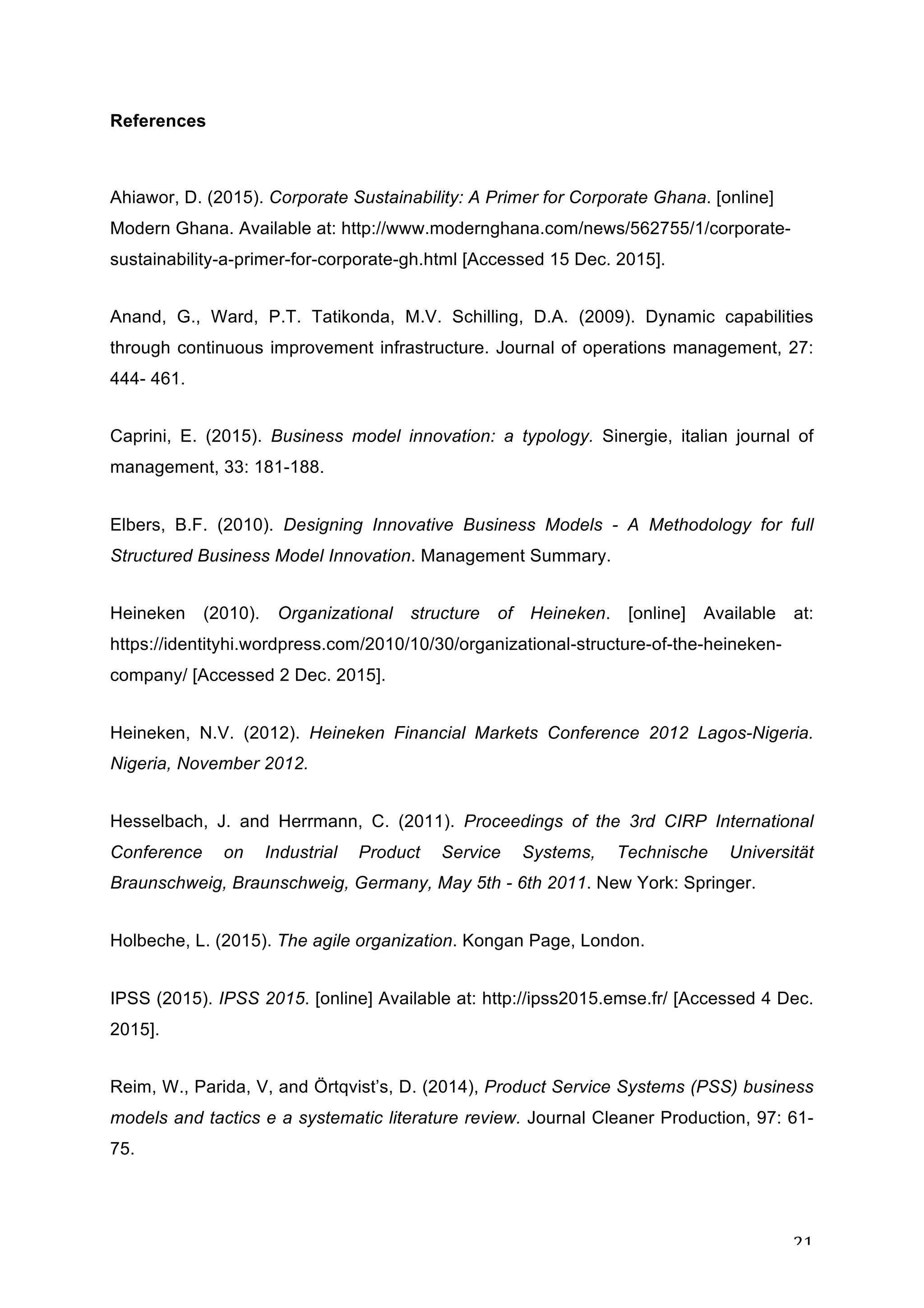 Final report Heineken | PDF