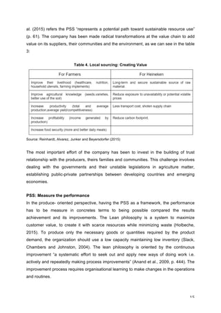 Final report Heineken | PDF