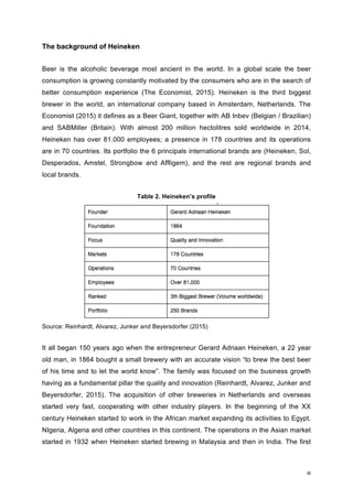 Final report Heineken | PDF