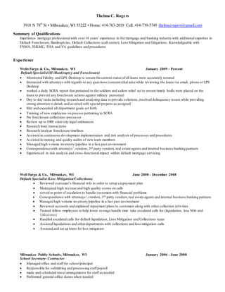 Thelma Rogers Resume | DOCX