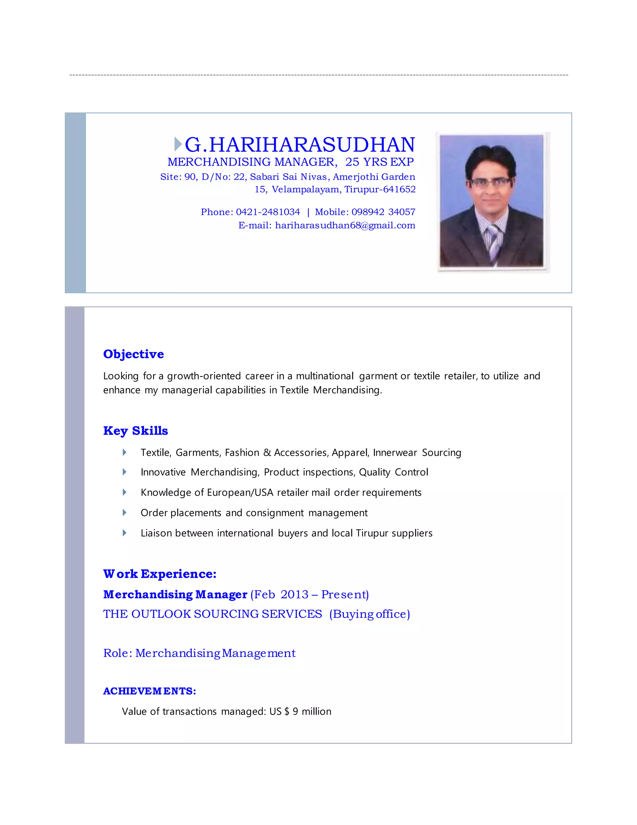 Hari Resume | DOCX