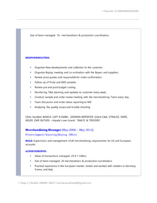 Hari Resume | DOCX