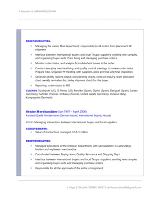 Hari Resume | DOCX