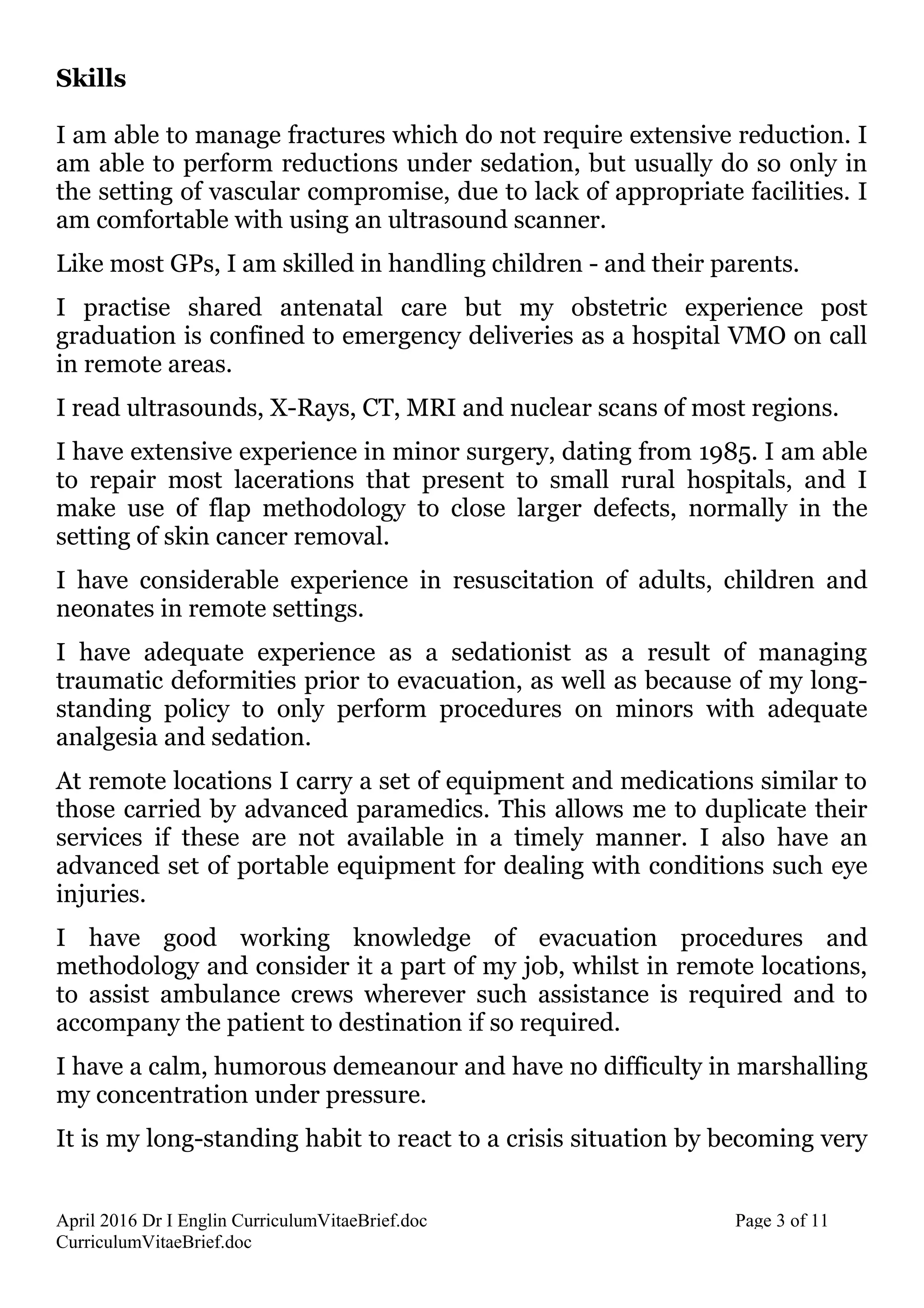 CurriculumVitaeBrief | PDF