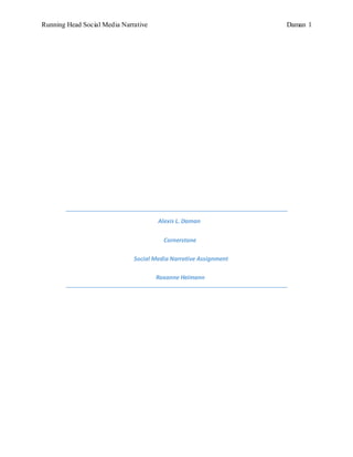 Social Media Narrative Assignment | DOCX