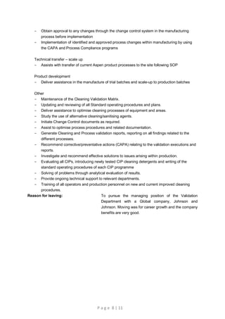 Curriculum Vitae - Anna-Louise Kriel | PDF