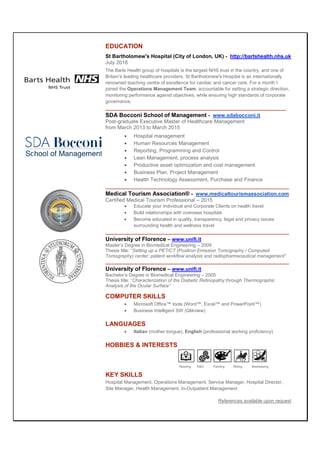 CV - EmanueleFresa - en | PDF