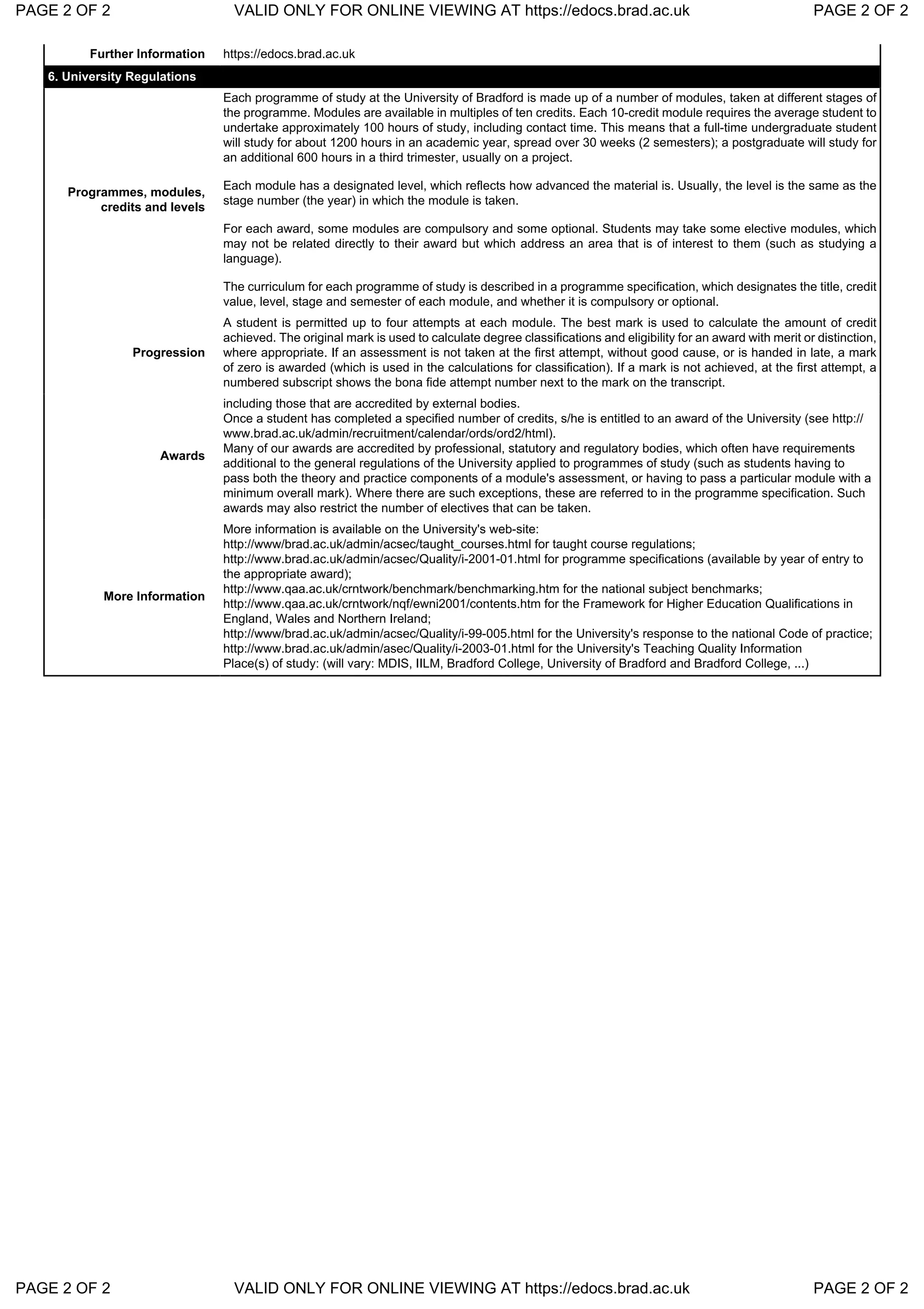 University of Bradford transcripts - LAITH ALHAMZAH year 2,3(1) | PDF