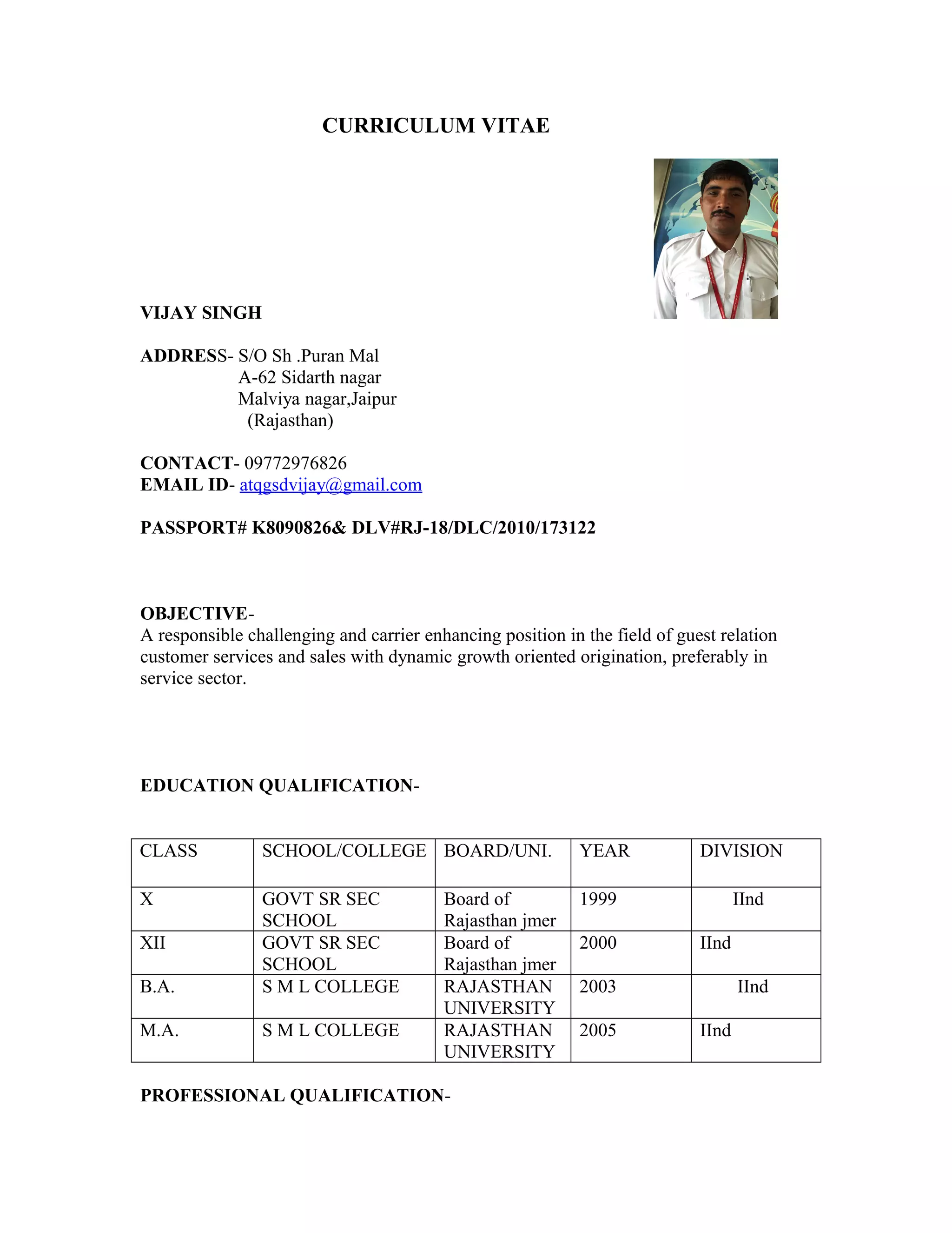 Vijay Resume (2) | DOC