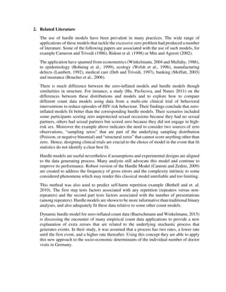 Simulation Study of Hurdle Model Performance on Zero Inflated Count Data | PDF