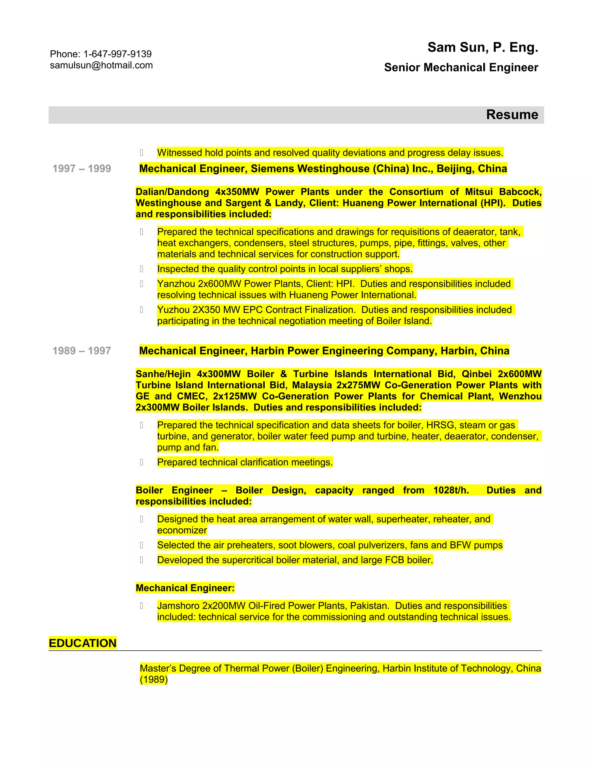 Sam Sun_Sr. Mechanical Engineer | DOC