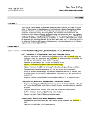 Sam Sun_Sr. Mechanical Engineer | DOC