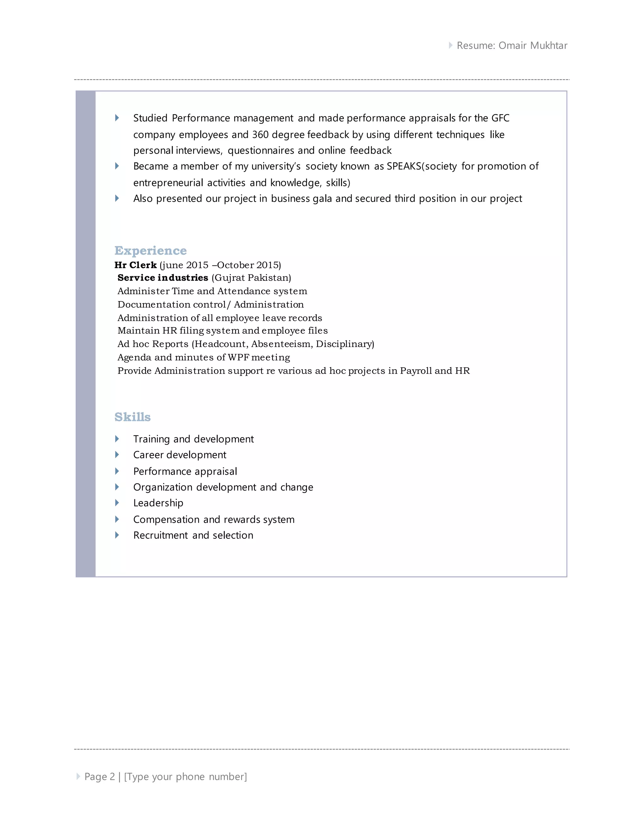 Omair_Mukhtar_CV | PDF