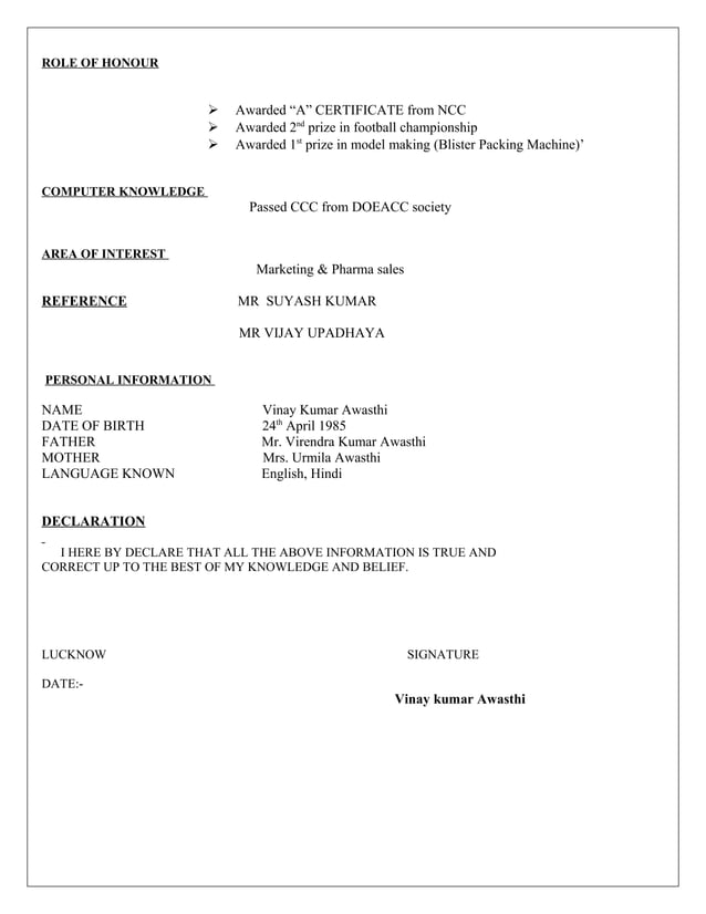 RESUME vinay UPDATED . | DOC