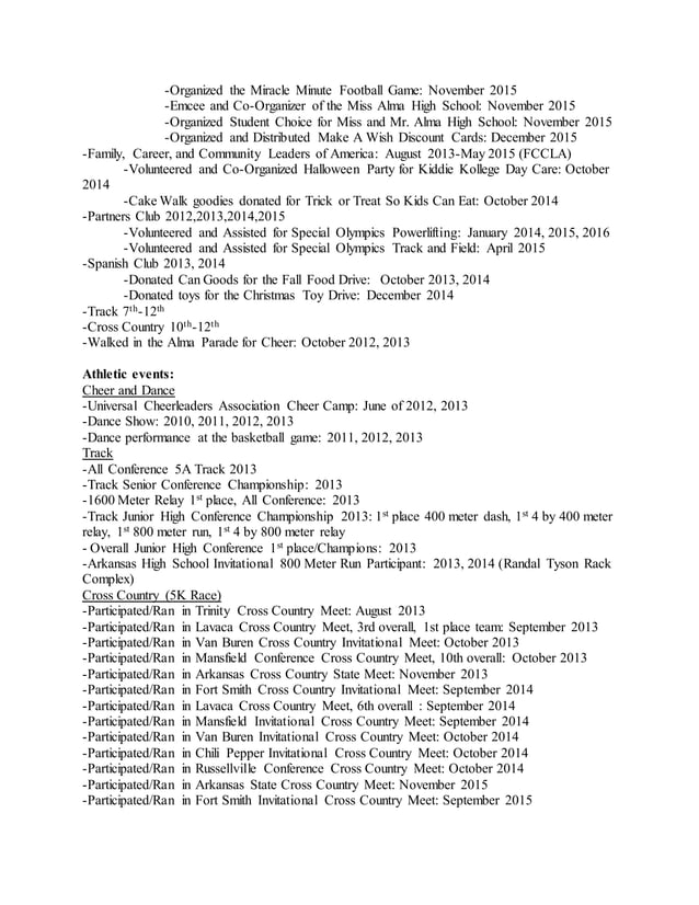 2015CollegeResume | PDF