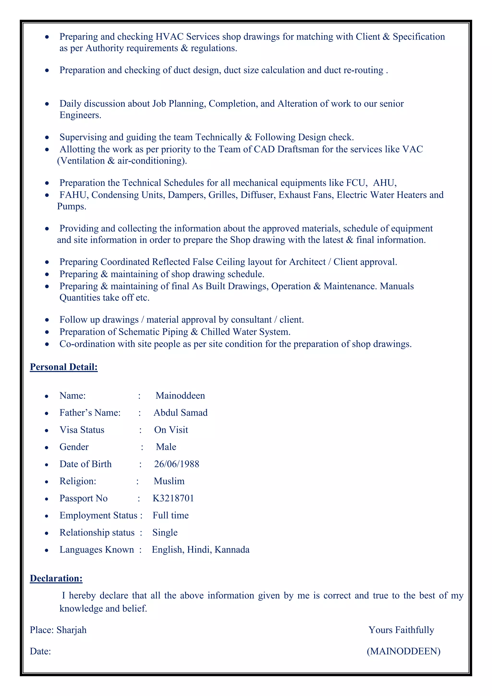 Moin CV | PDF | Careers