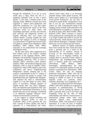 A Trendy and Multi-dialectical English- A Descriptive Review of Changes ...