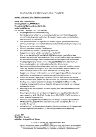 CV Robert Patnell2016 | PDF