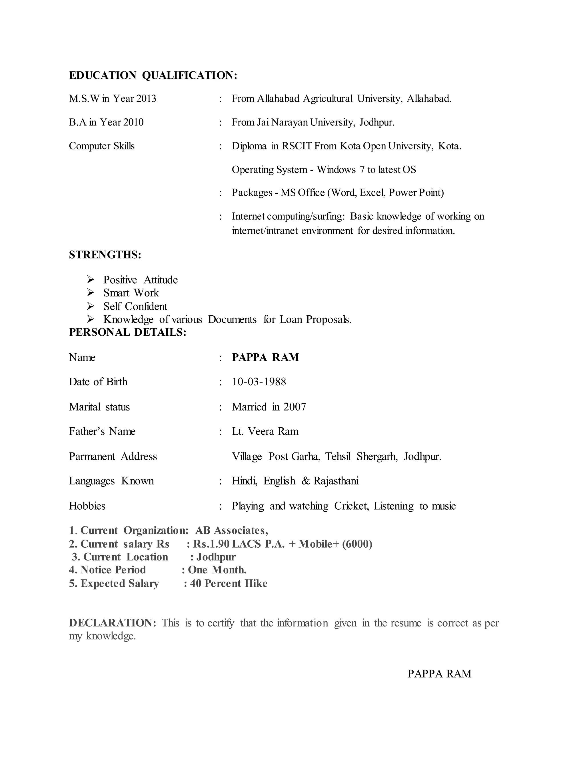 PAPPARAM_CV_Latest | DOCX