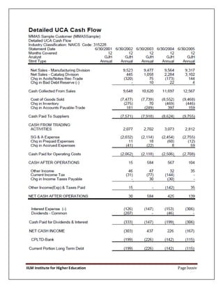 Uca Cash Flow Excel Template