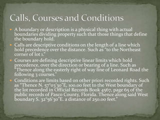 Legal Descriptions a guide to reading and writing | PPTX