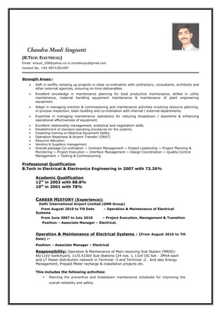 Resume-Chandra Mouli | DOC