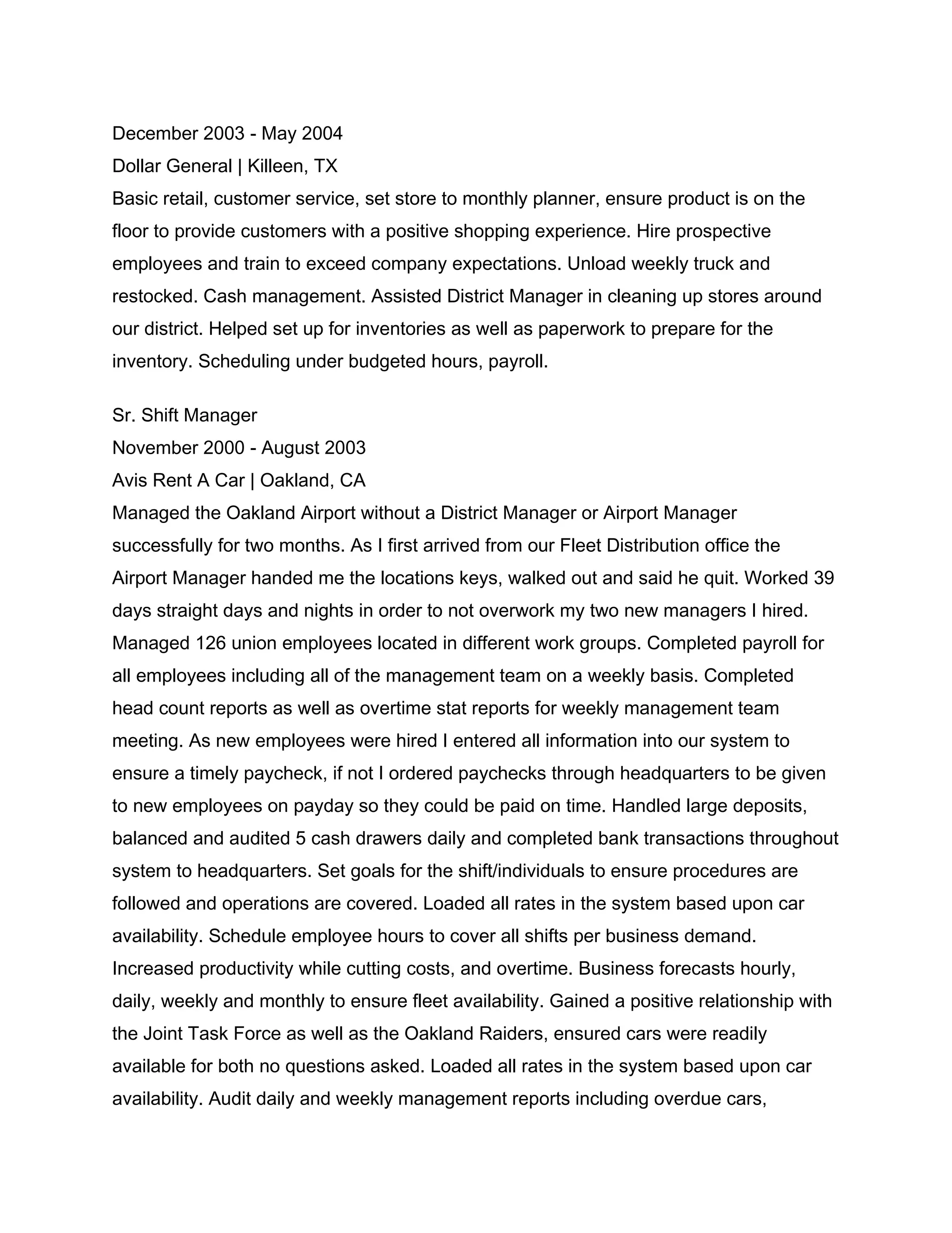 Shelly's Resume 2014 | RTF