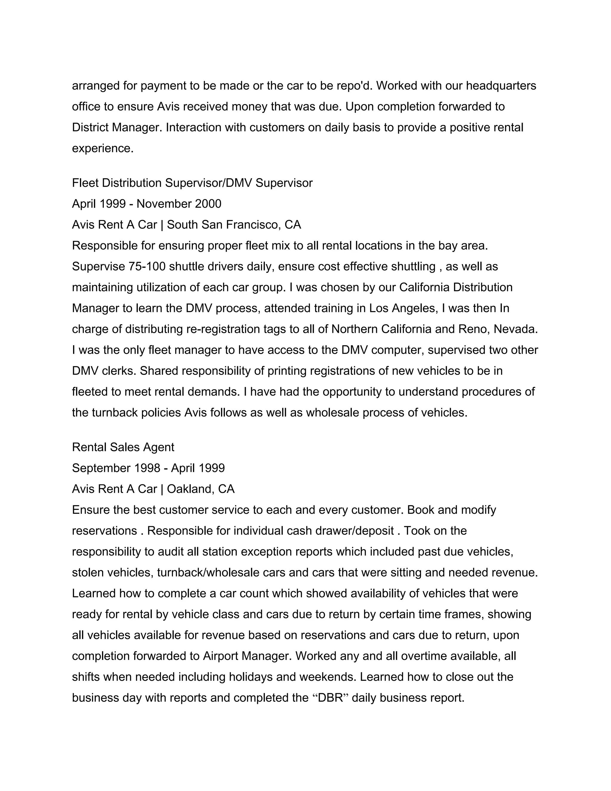 Shelly's Resume 2014 | RTF