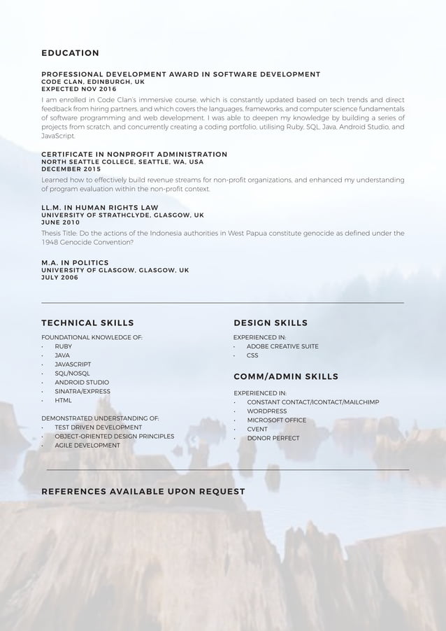 Hannah Stewart CV | PDF