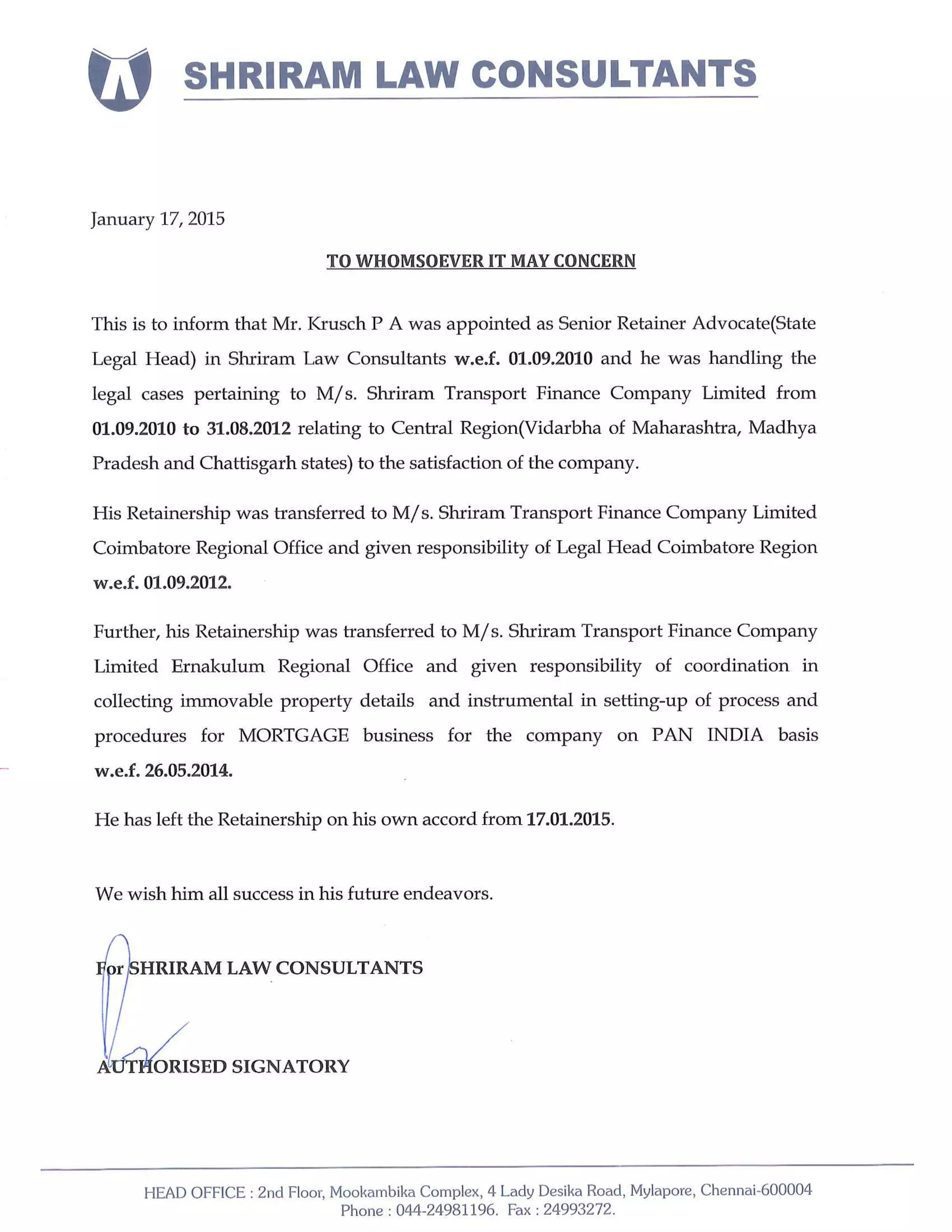 STFC Letter of Credentials | PDF