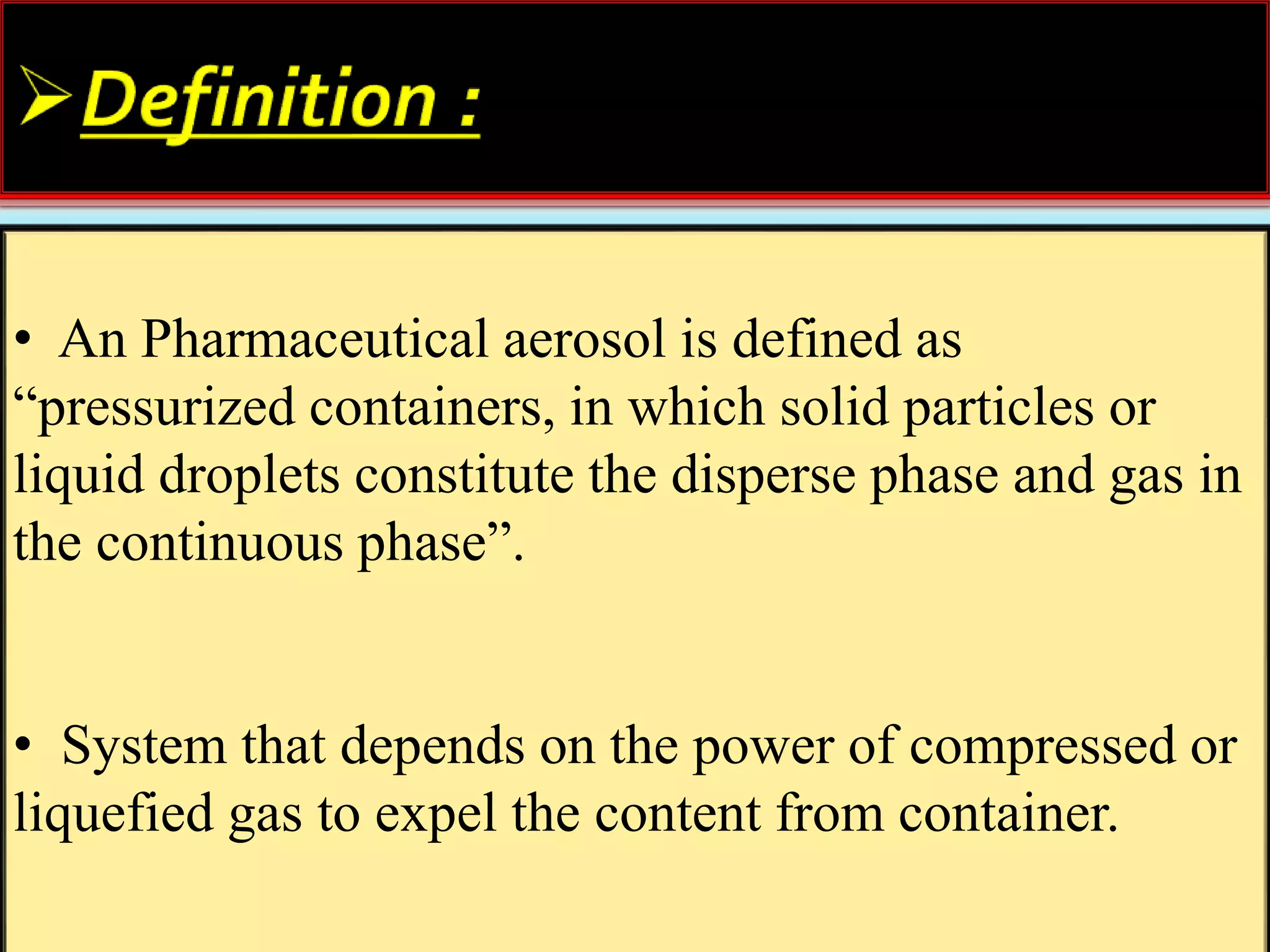 Aerosol's PPT | PPTX | Chemistry | Science