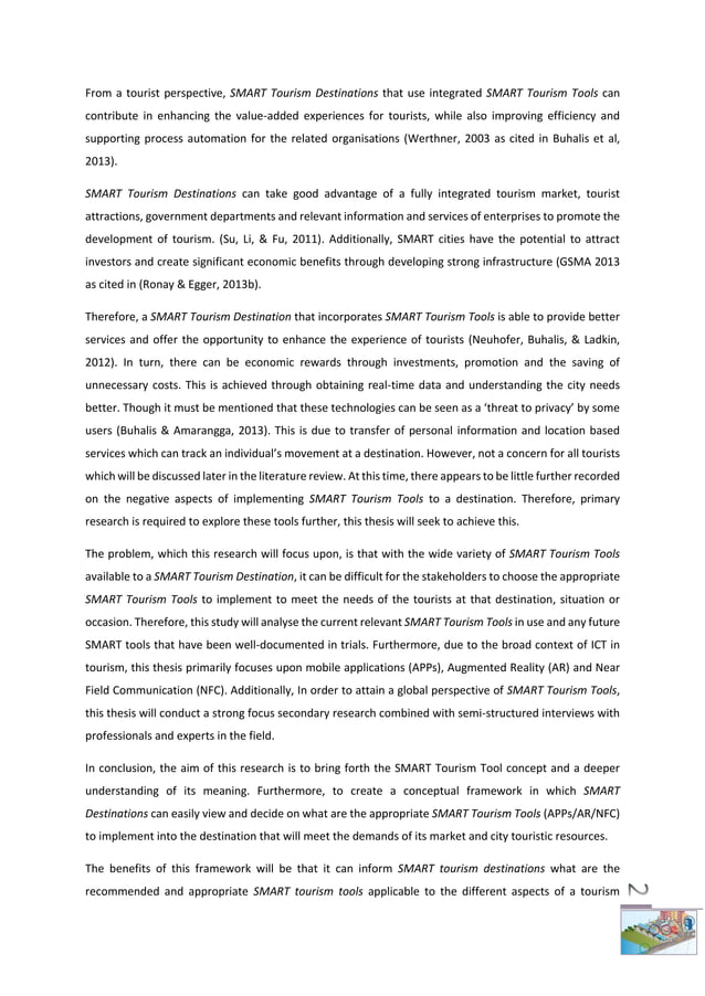 Thesis. SMART Tourism Tools. Executive Summary. Table of Contents ...