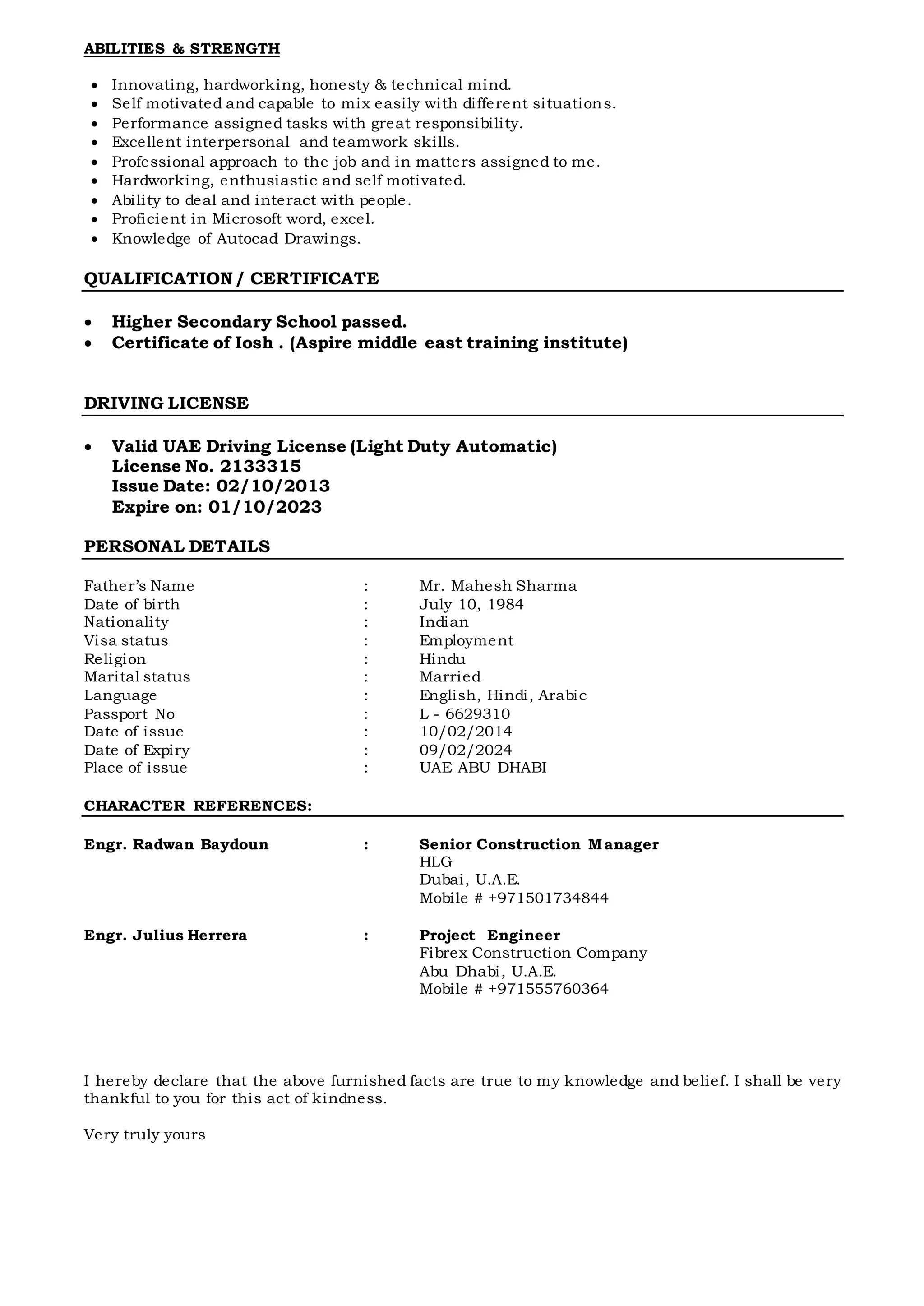 CV of Rakesh (1) by grewal | PDF