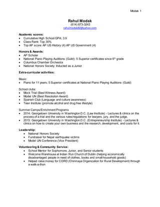 Resume | DOCX | Law
