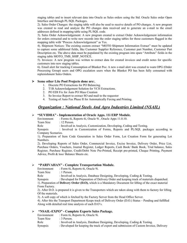 Nilesh_CV | DOC | Business | Business and Finance