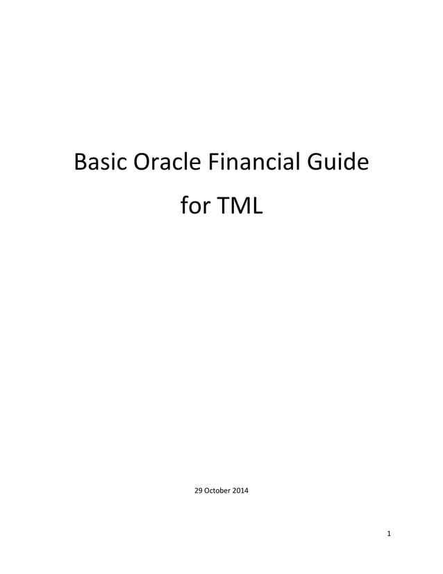 Basic Oracle Usage v1 | PDF