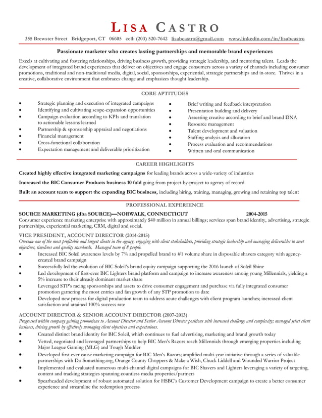 LisaCastroResume_2016_VPAD | PDF