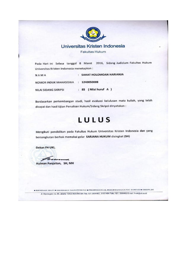 CV, Ijazah, Transkrip Nilai, SKL, Sertifikat Penghargaan | PDF