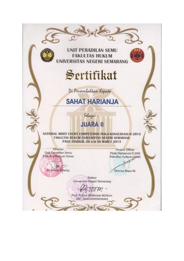 CV, Ijazah, Transkrip Nilai, SKL, Sertifikat Penghargaan | PDF