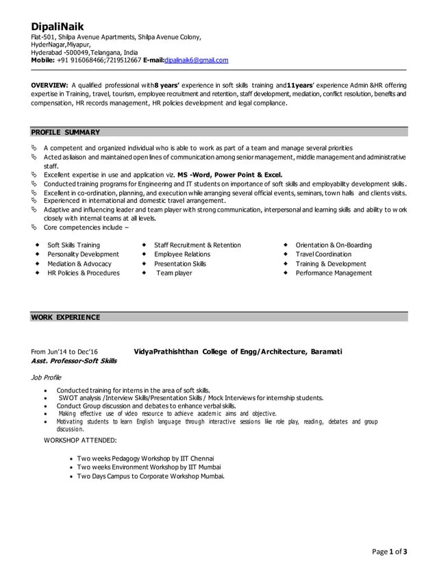 Dipali Naik -CV | DOCX